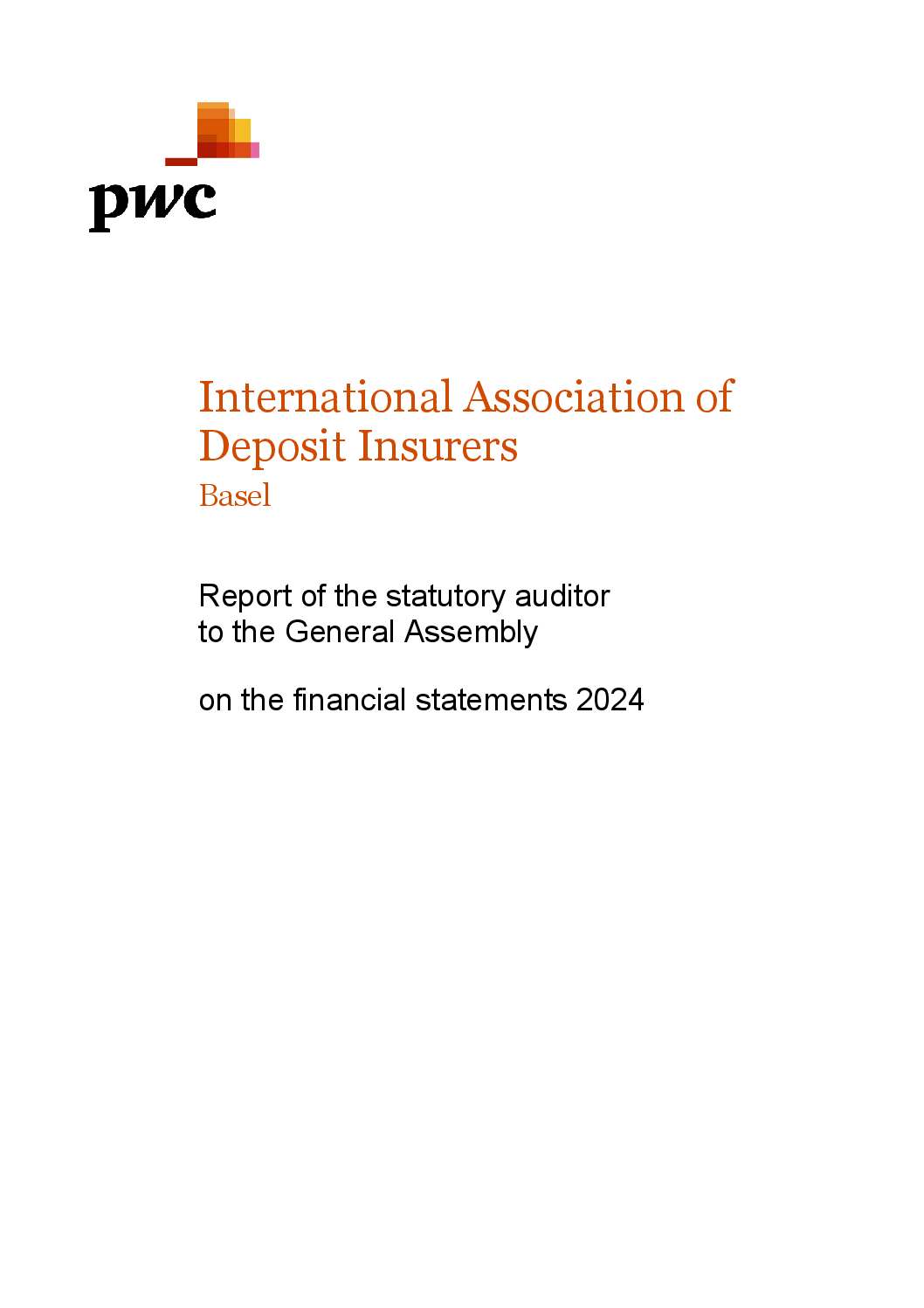 Report of the statutory auditor to the General Assembly on the ...